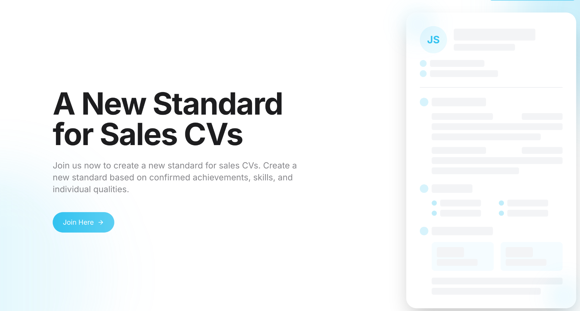 ONESalesCV - A New Standard for Sales CVs